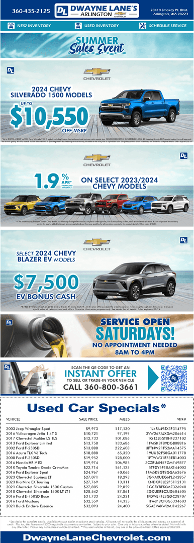 Dwayne Lanes Chevrolet Arlington