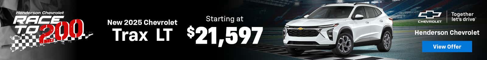 New Chevrolet Cars, SUVs in Stock | Henderson Chevrolet Co.