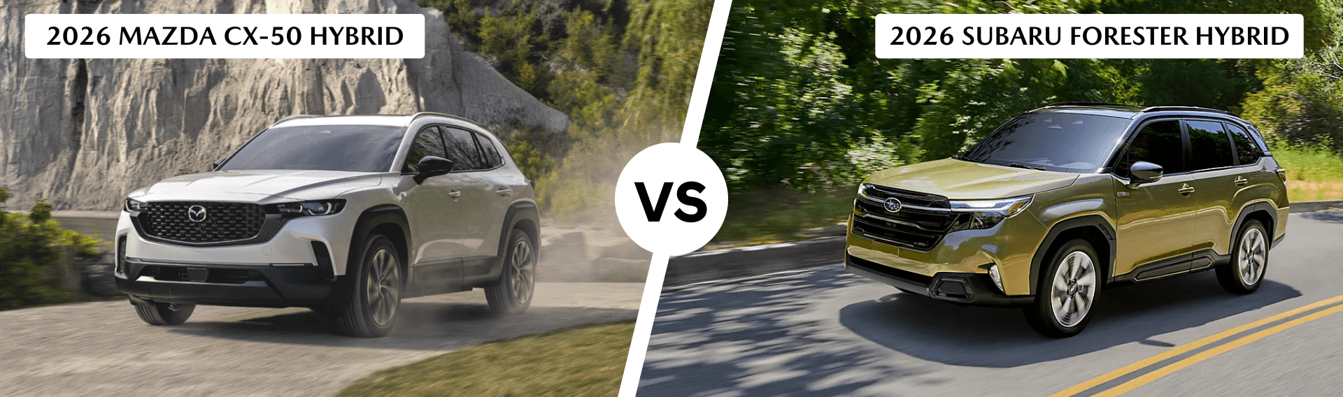 How Does The 2026 Mazda CX-50 Hybrid Compare to 2026 Subaru Forester ...