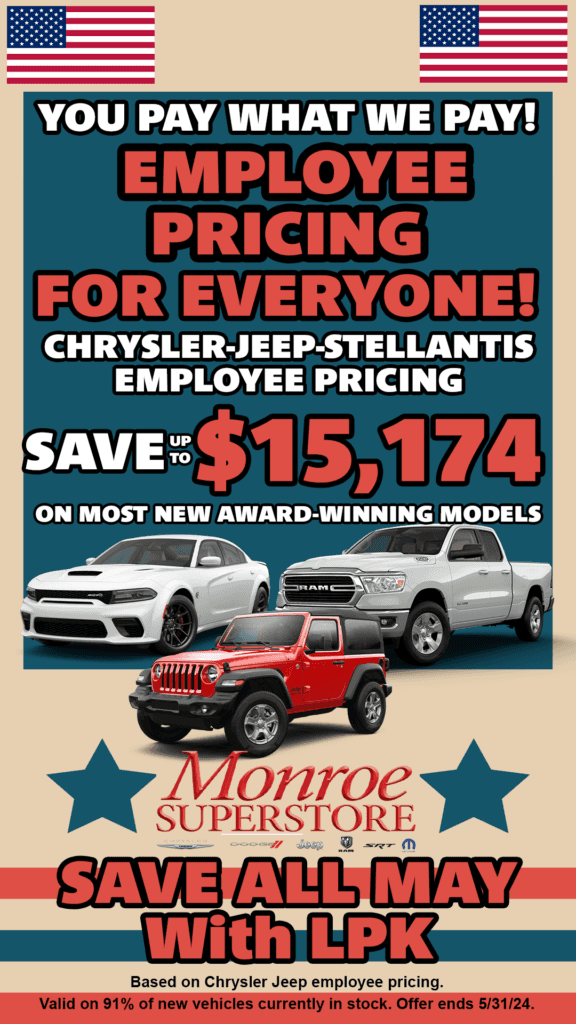 New Chrysler Jeep RAM Dodge Lease Deals in Monroe | Monroe Dodge ...